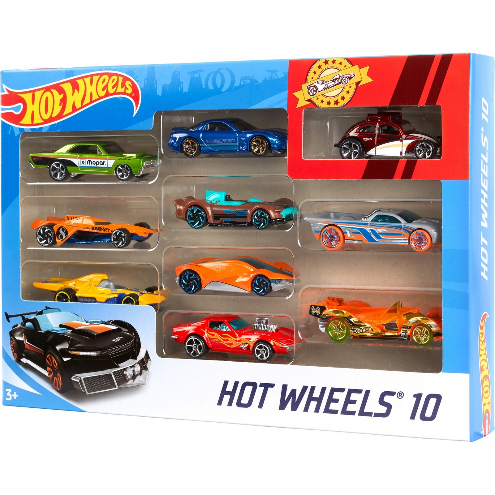 10 Hot wheels